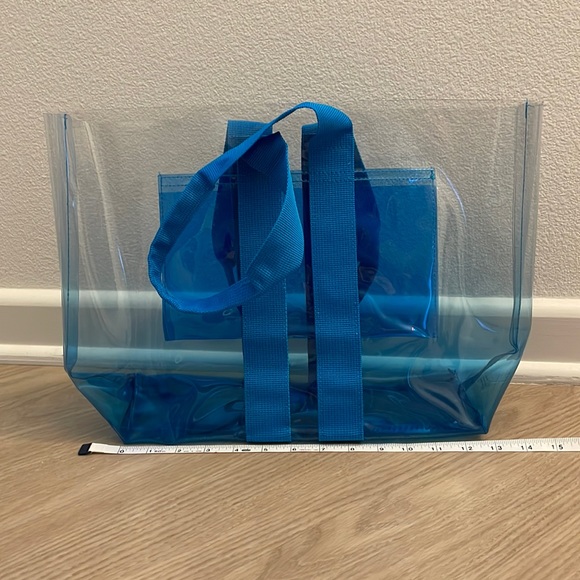 Bags | Clear Blue Tote Bag | Poshmark